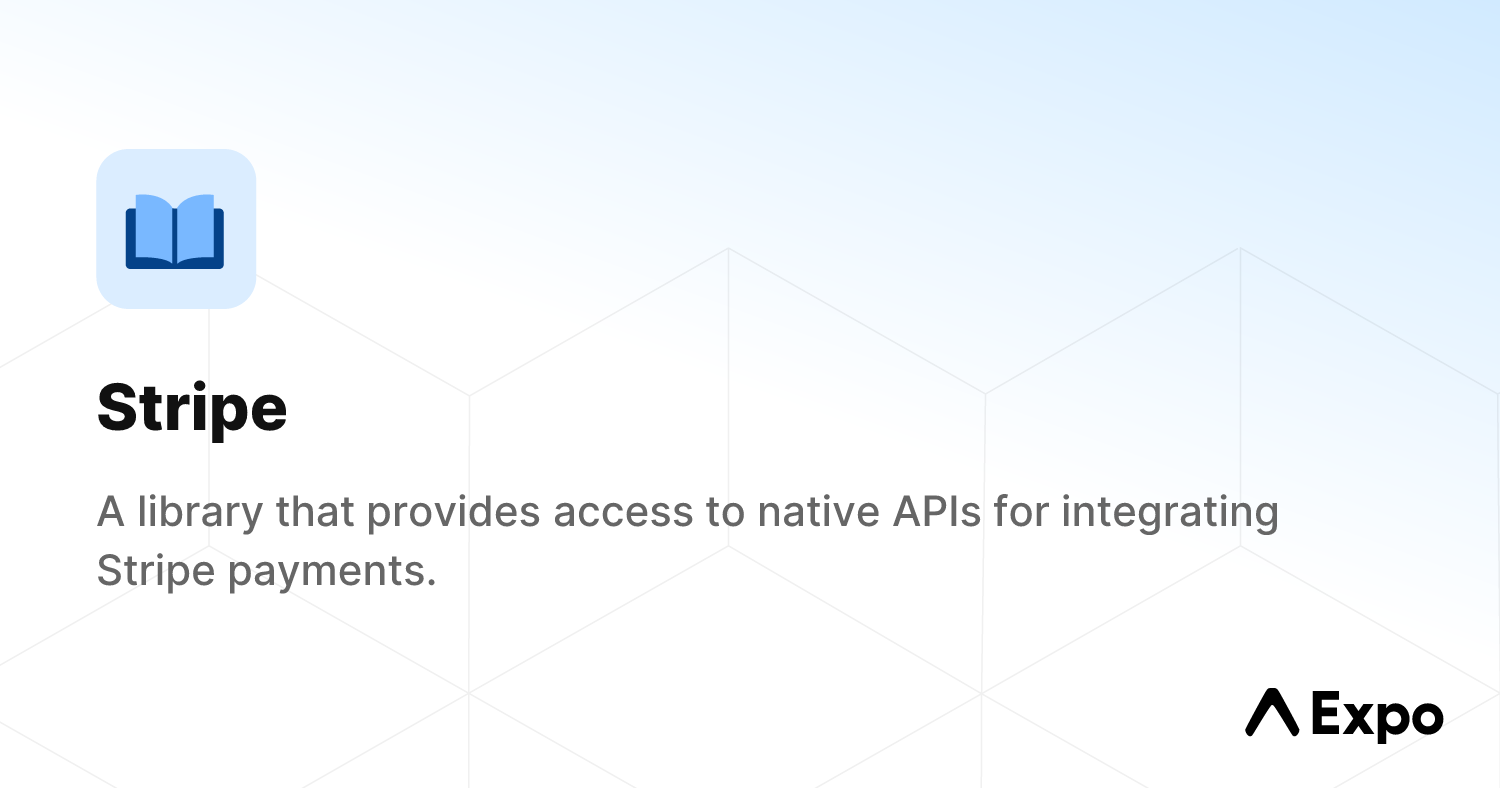 Stripe - Expo Documentation