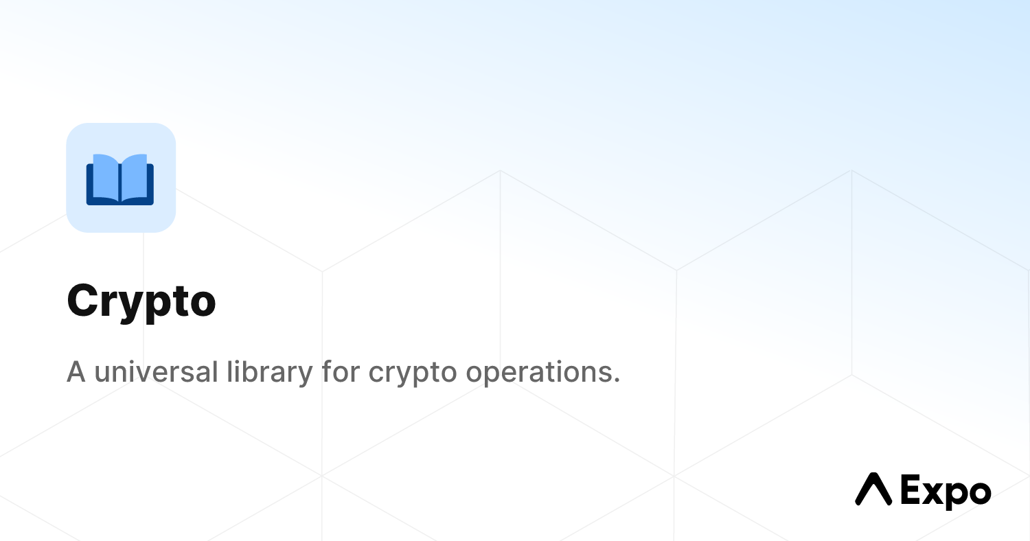 Crypto - Expo Documentation