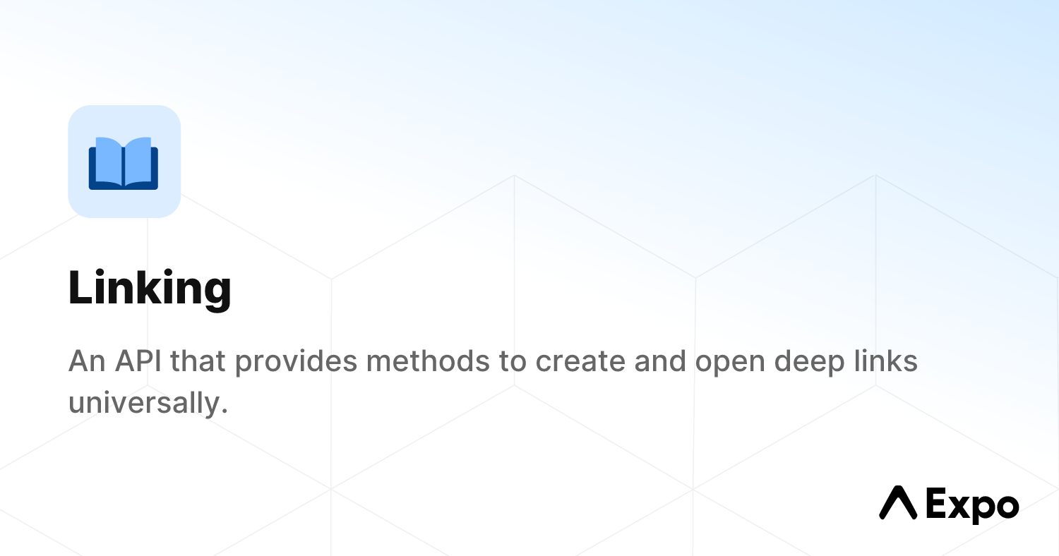 Linking - Expo Documentation