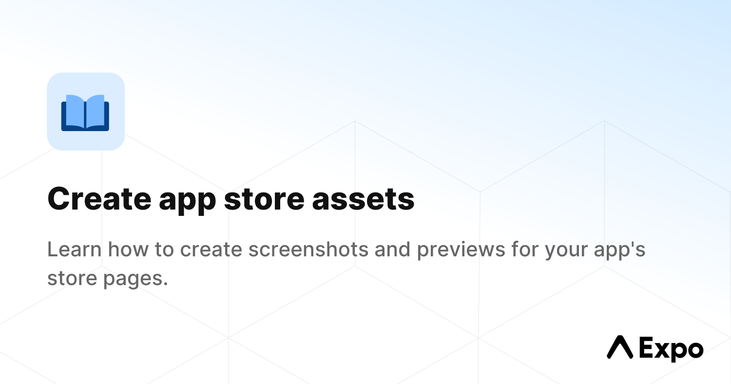 Create app store assets - Expo Documentation