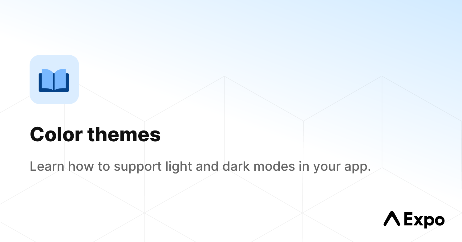 Color themes - Expo Documentation