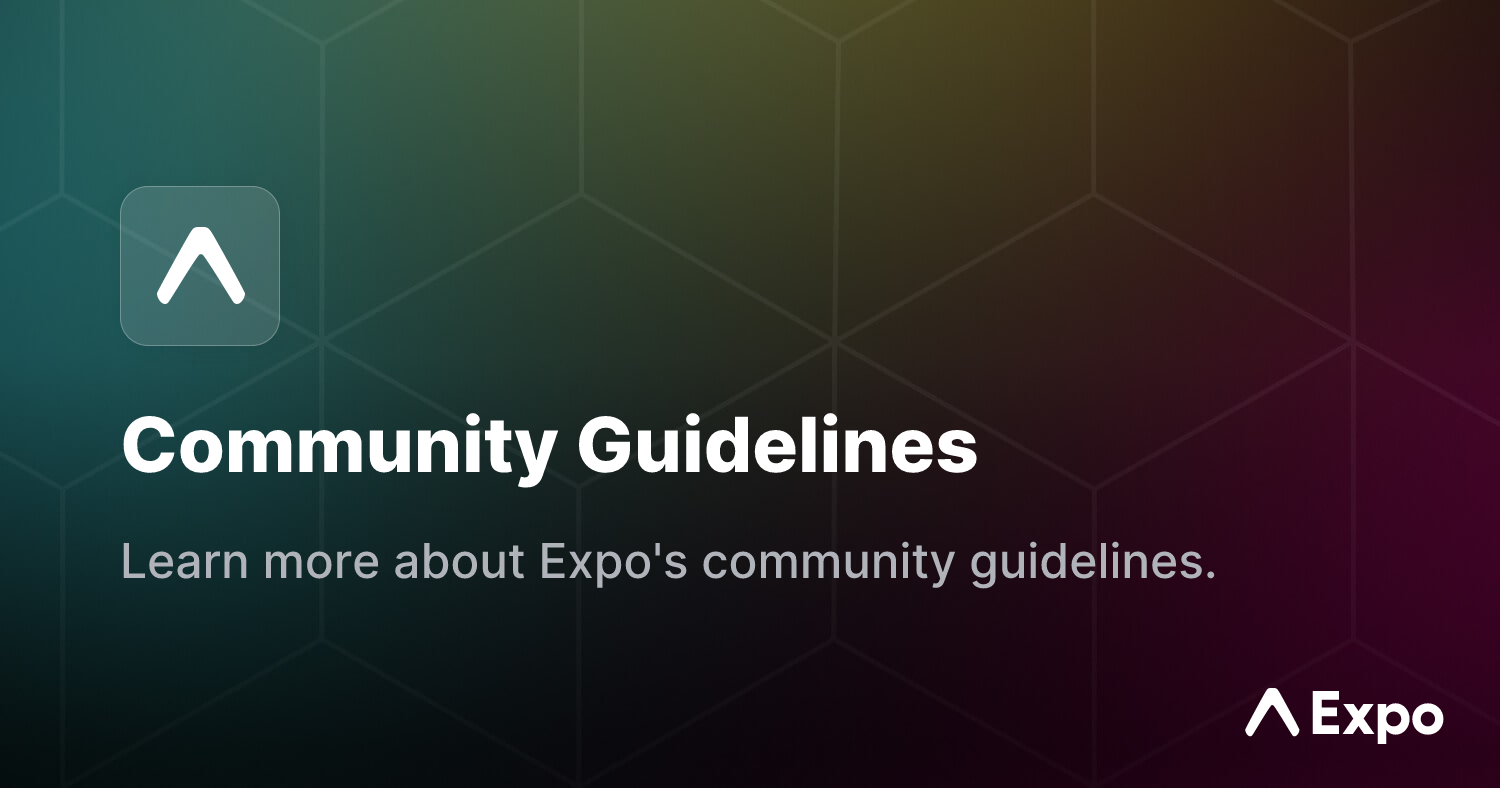 Community Guidelines — Expo