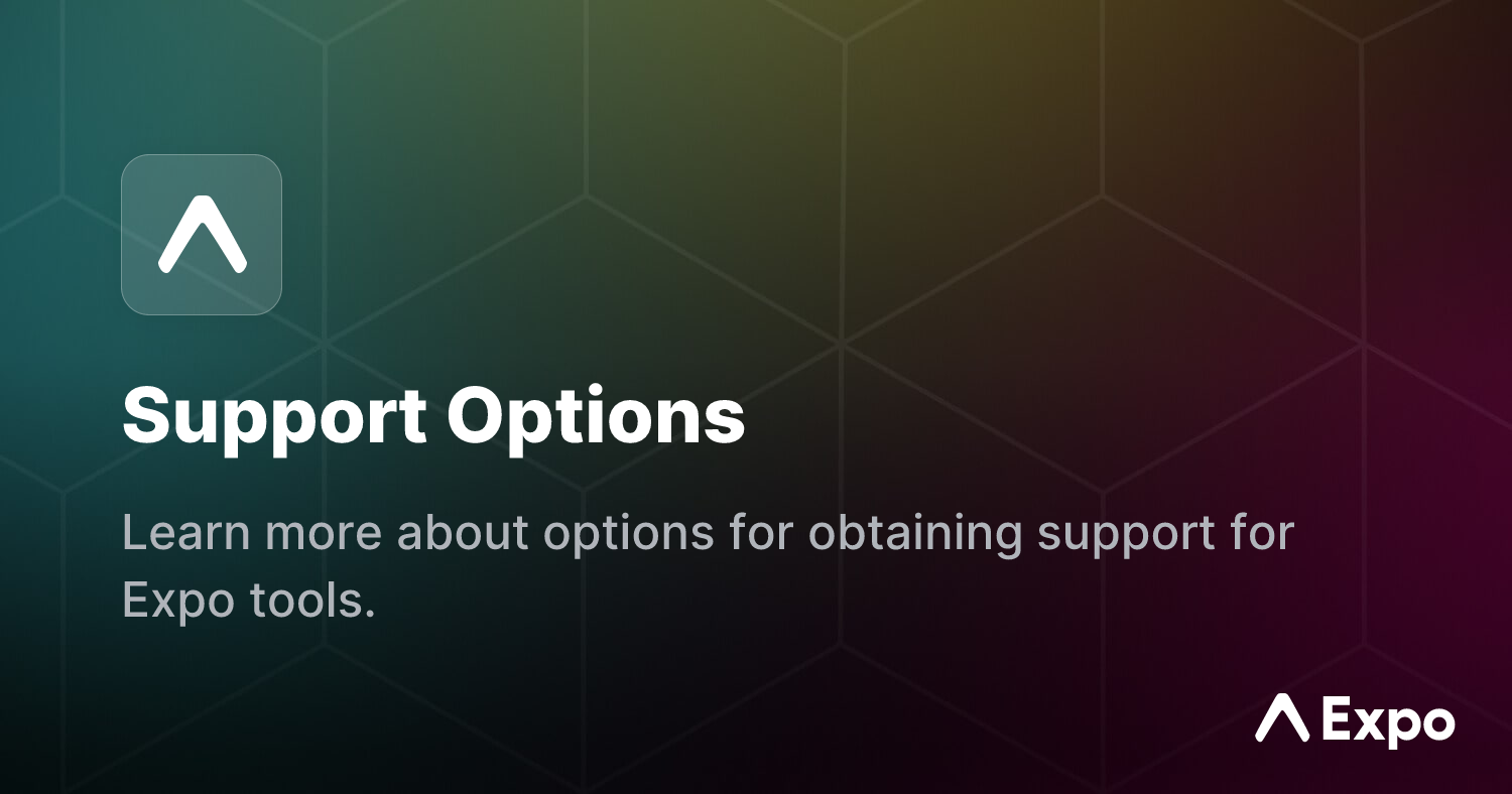 Support Options — Expo