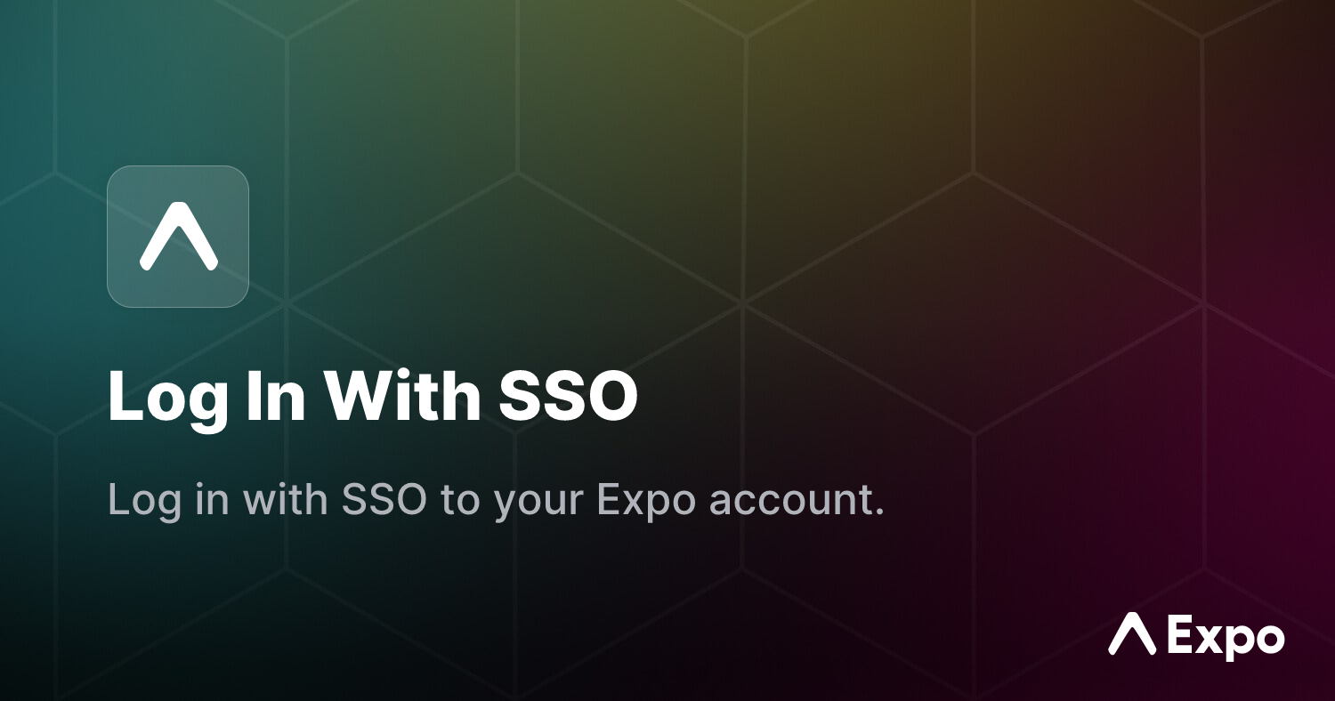 Log In With SSO — Expo