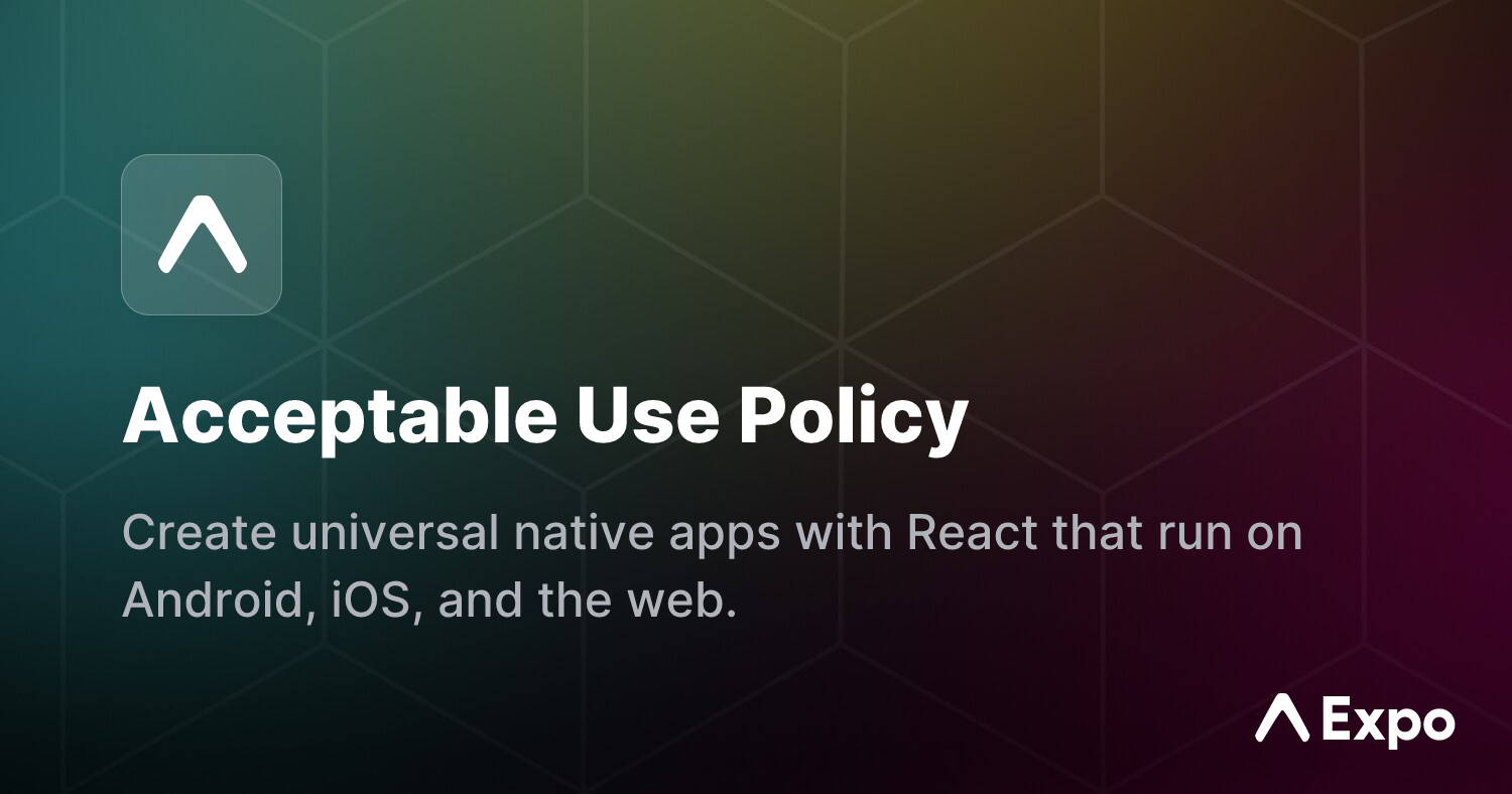 Acceptable Use Policy — Expo